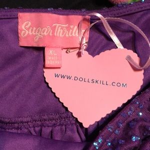 Dolls Kill | Skirts | Nwt Dolls Kill Gorgeous Fun With Sparkle Detail ...